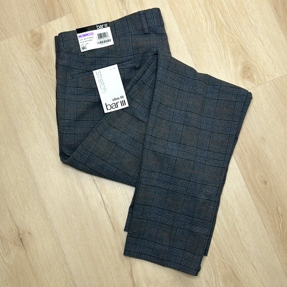 Bar III | Pants | Bar Iii Mens Slim Fit Dress Pants Stretch Trousers ...